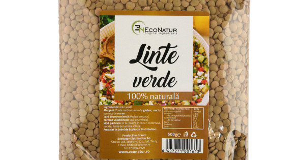 Linte verde 500g EcoNatur